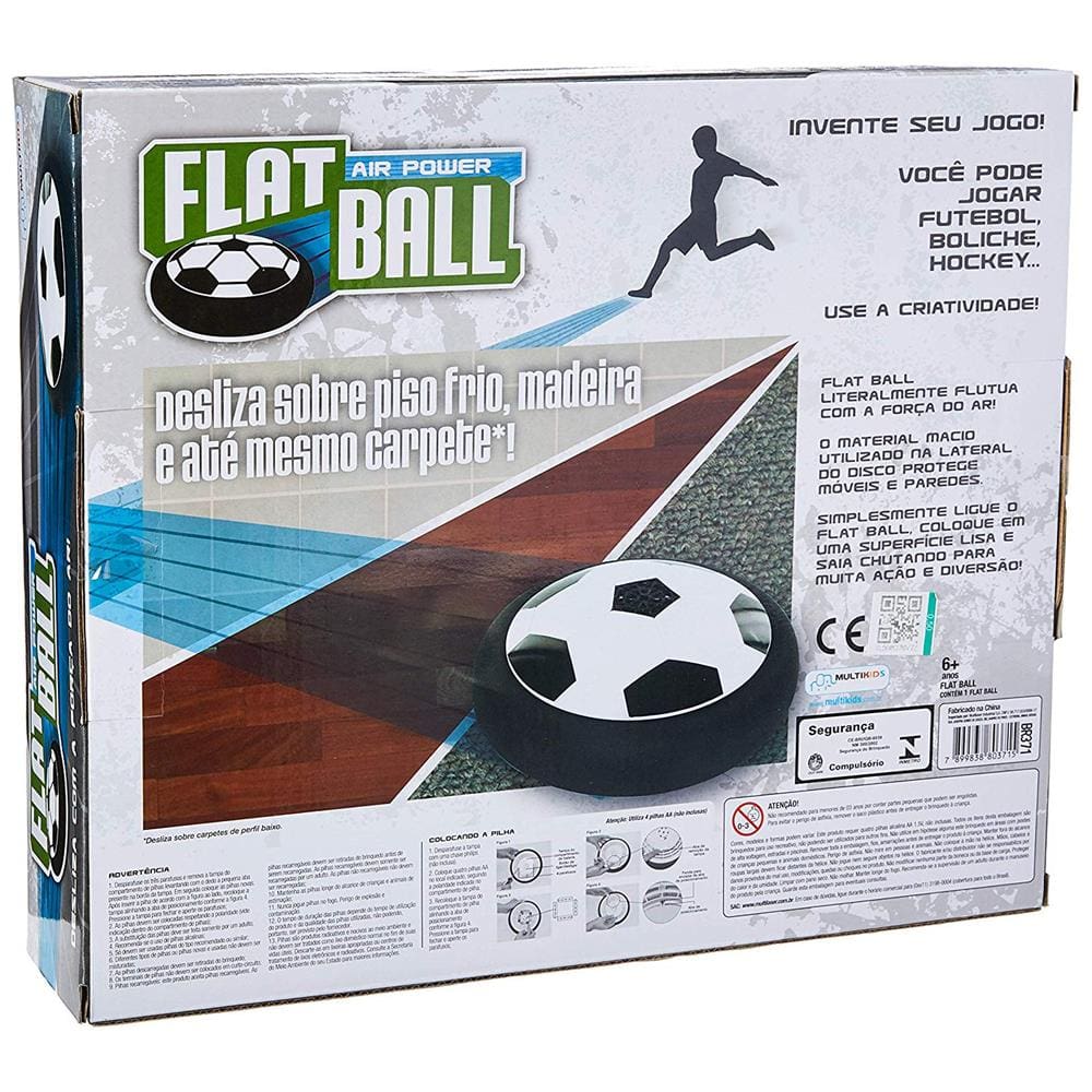 Flat Ball Multikids Air Power Preto e Branco