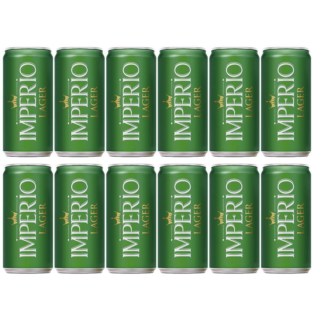 Cerveja Imperio Lager Puro Malte Lata 269ml Pack - 12 Unidades