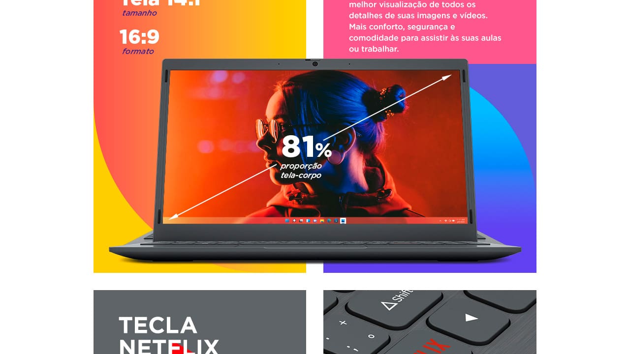 Notebook Positivo MOTION C 14 Intel Dual | Ponto