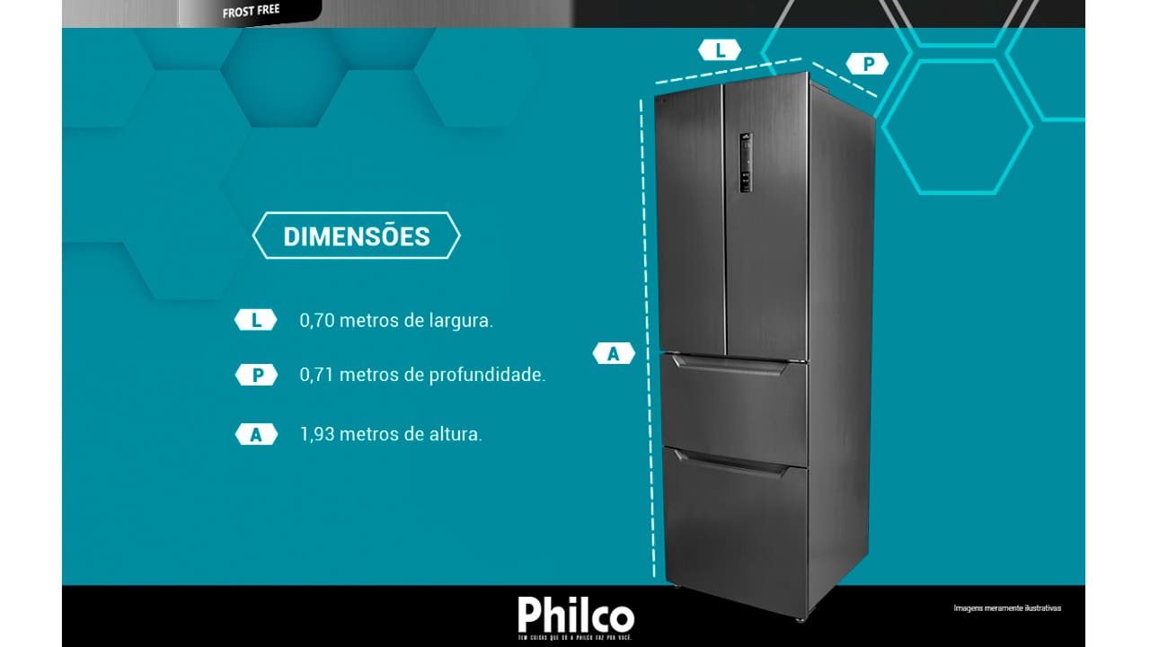 Geladeira Philco French Door Eco Inverter | Casas Bahia
