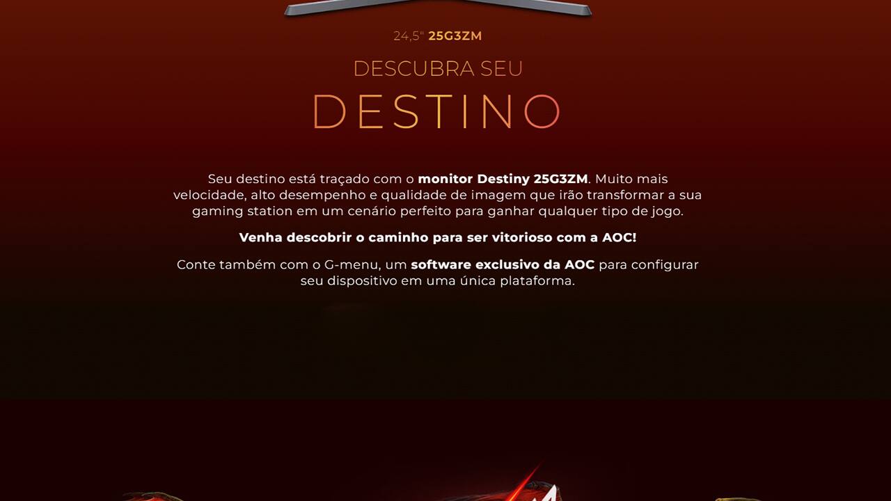 Monitor Gamer AOC Destiny 25G3ZM 24,5" | Extra