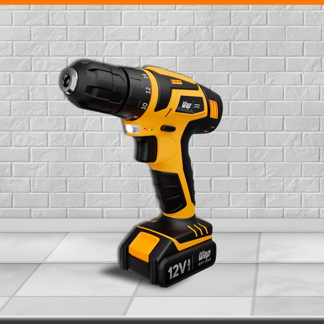 Parafusadeira e Furadeira WAP BPF 12K3 Carregador | Ponto