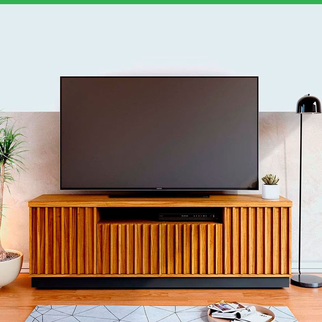 Rack Colibri Amazonas com 180cm de Largura, 4 Portas, | Ponto