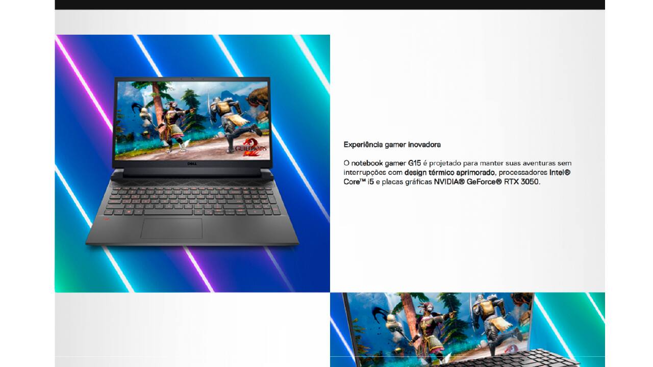 Notebook Gamer Dell NVIDIA GeForce RTX | Ponto