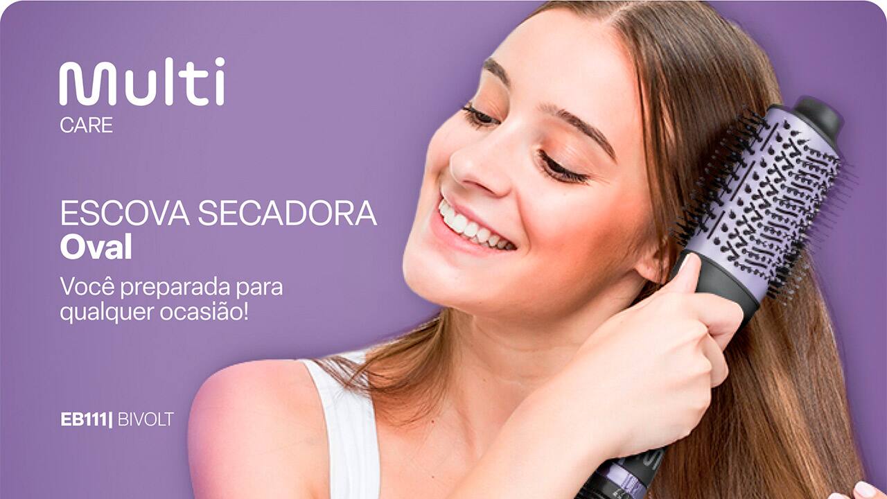 Escova Secadora Oval Multi EB111 1350W | Ponto