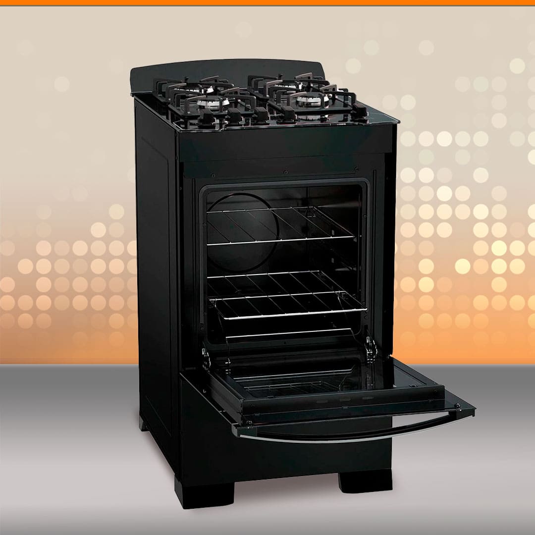 Fogão Dako 4 Bocas Diplomata com Mesa de Vidro | Extra