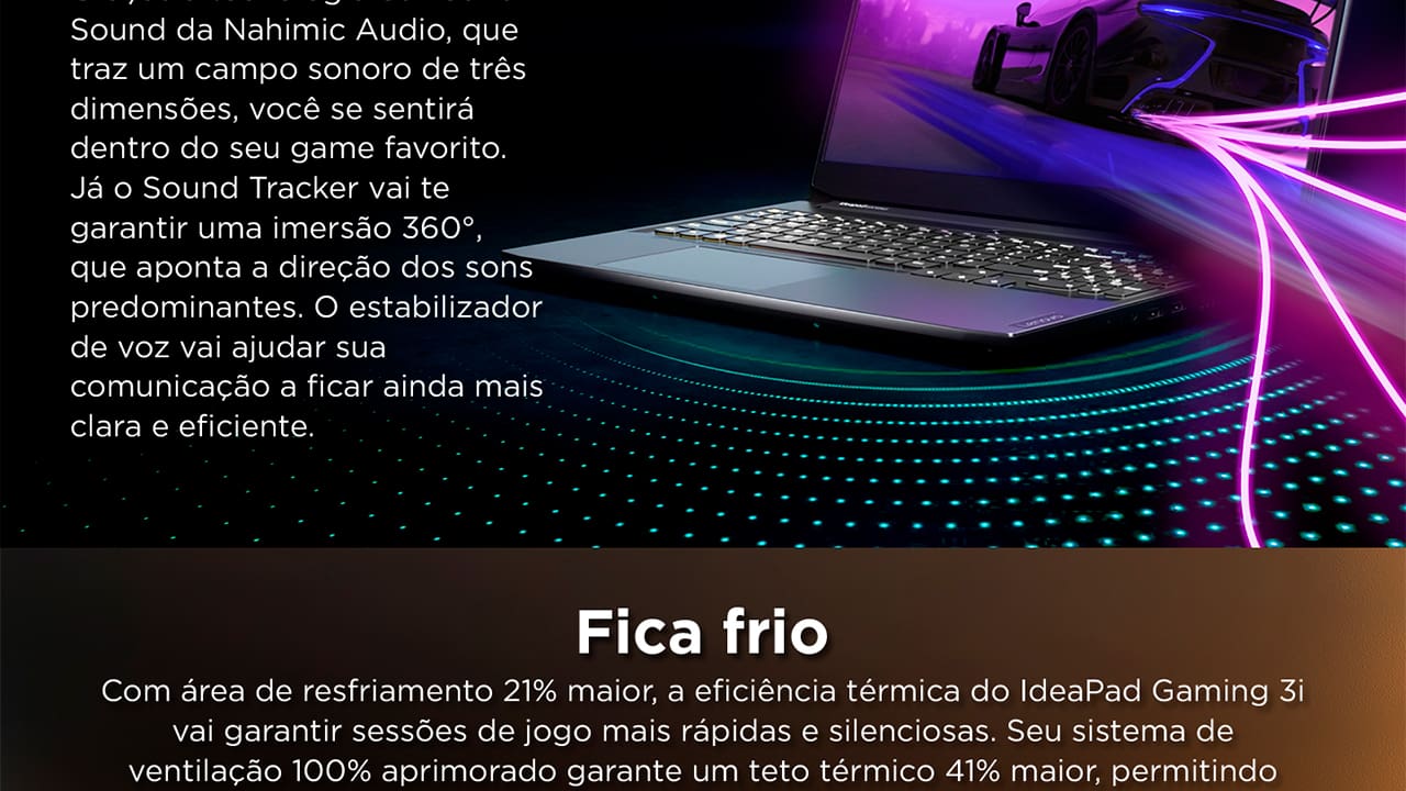 Notebook Gamer Lenovo IdeaPad Gaming 3i | Ponto