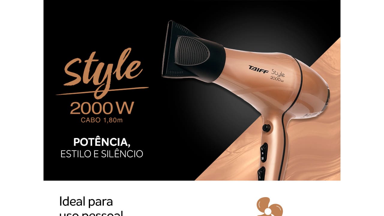 Secador de Cabelos Taiff Style Motor AC | Extra