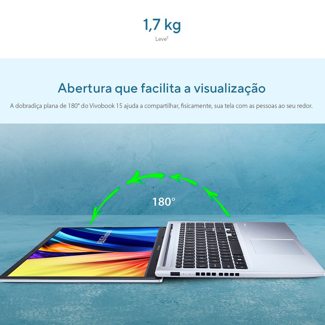 Notebook Asus Vivobook 15 com processador Intel | Extra
