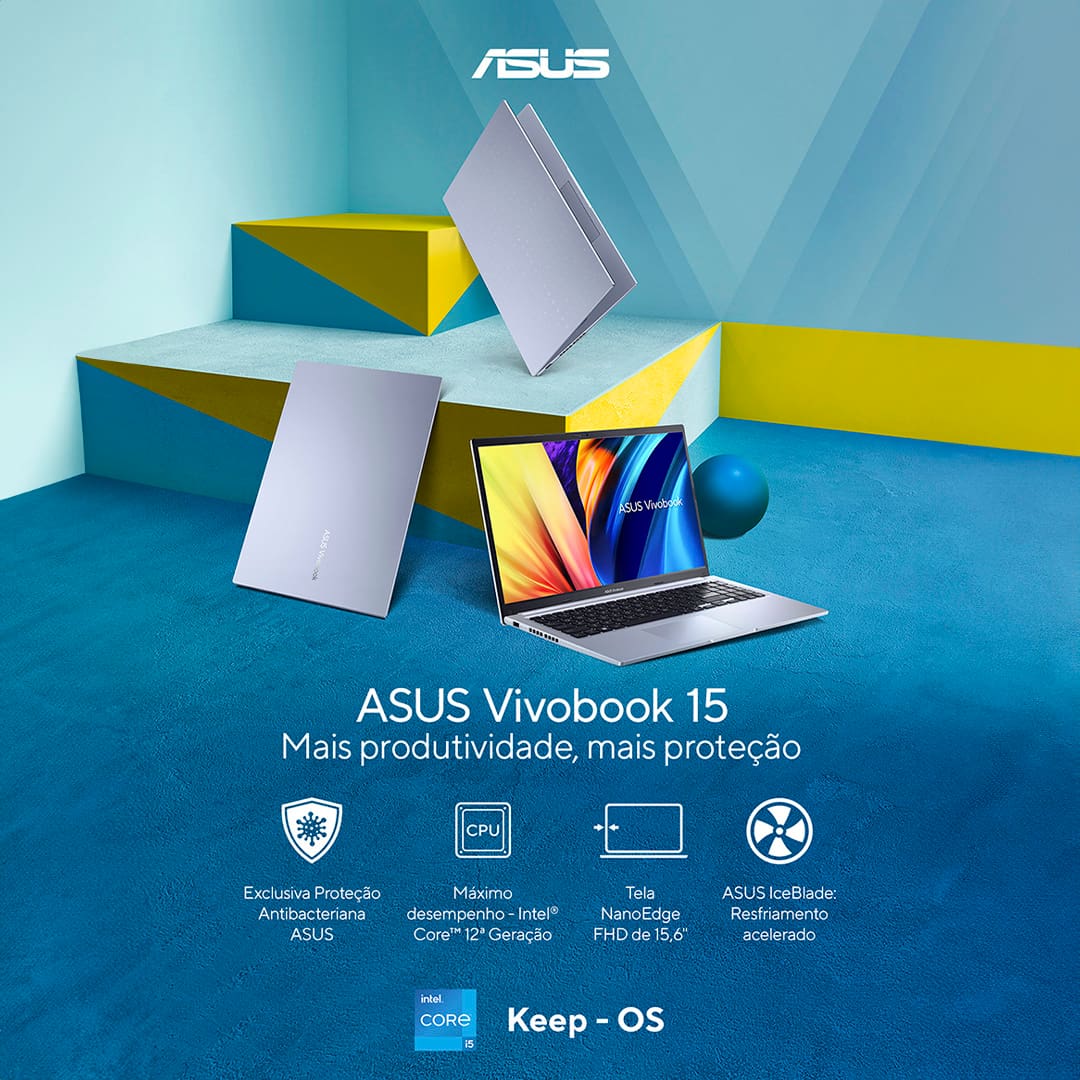 Notebook Asus Vivobook 15 com processador Intel | Extra