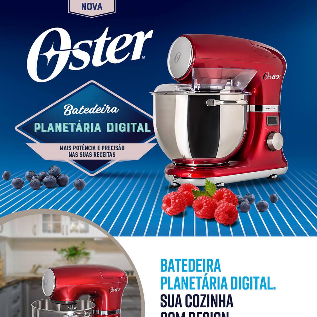 Batedeira Planetária Oster OBAT911 com 8 Velocidades e Display | Casas Bahia