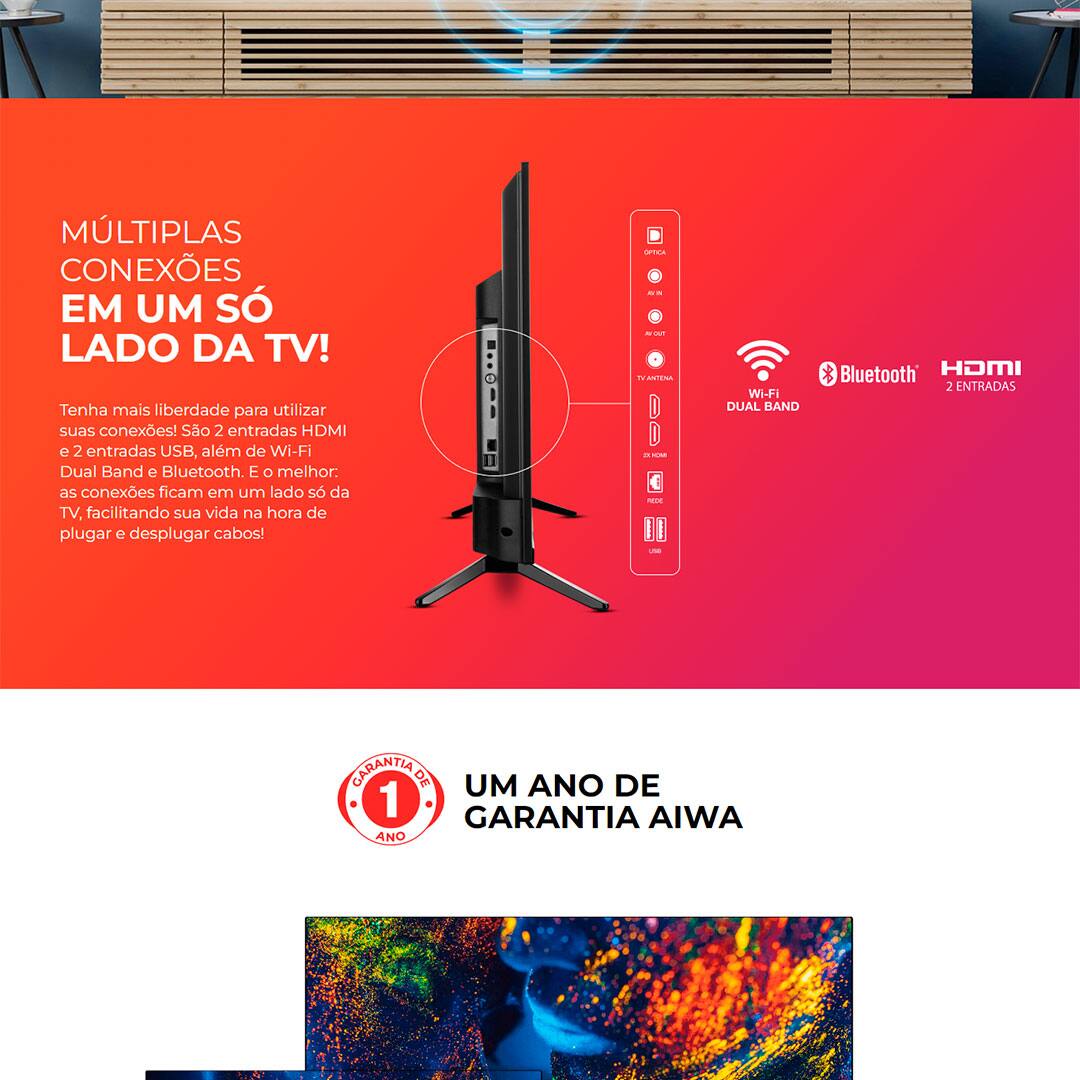 Smart TV 32" Aiwa HD AWS-TV-32-BL-02-A | Ponto