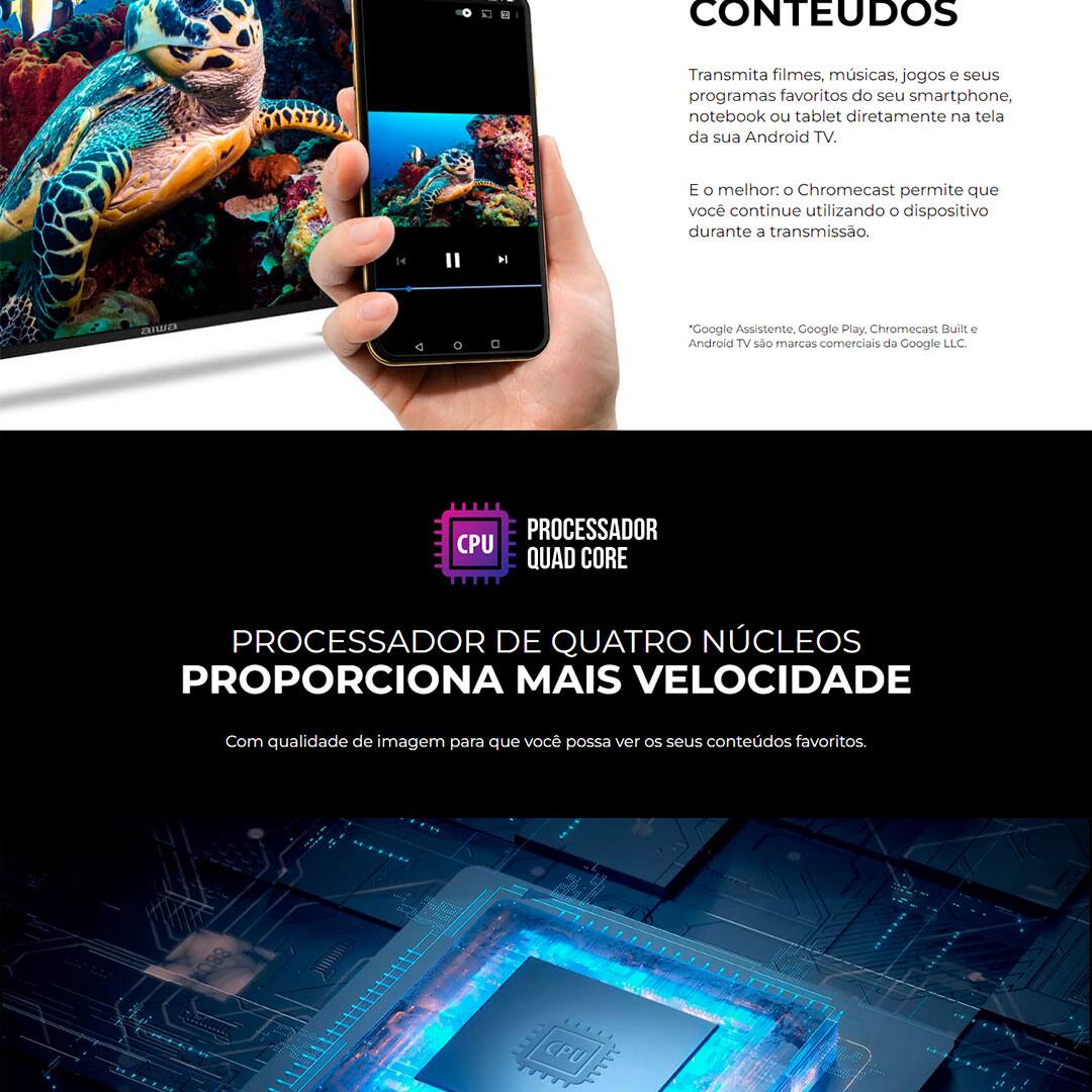 Smart TV 32" Aiwa HD AWS-TV-32-BL-02-A | Ponto