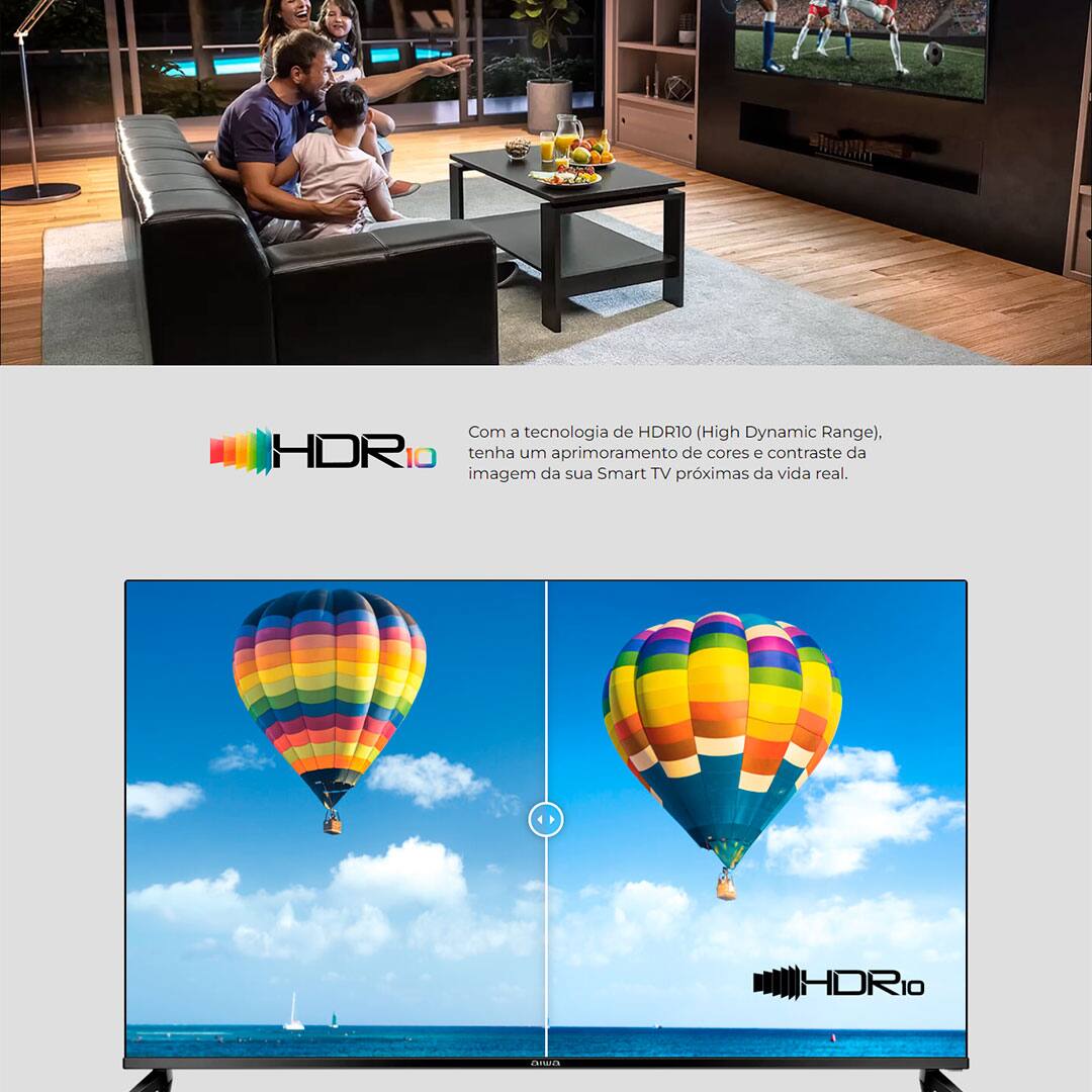 Smart TV 32" Aiwa HD AWS-TV-32-BL-02-A | Ponto