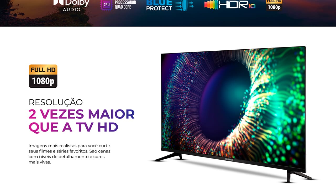 Smart TV 43" Aiwa Full HD | Ponto