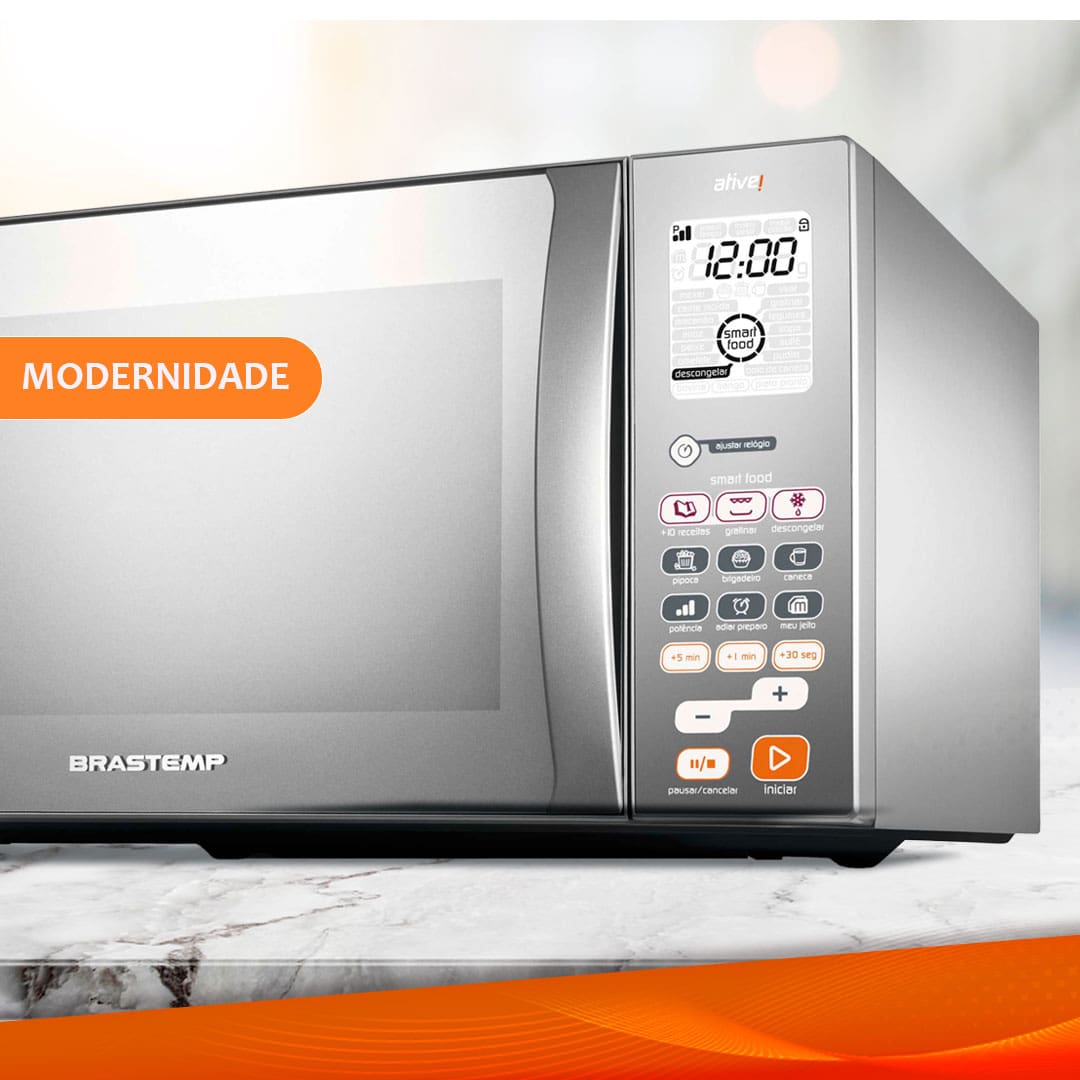 Forno de Micro-ondas Brastemp BMJ38AR com Grill 38L | Extra