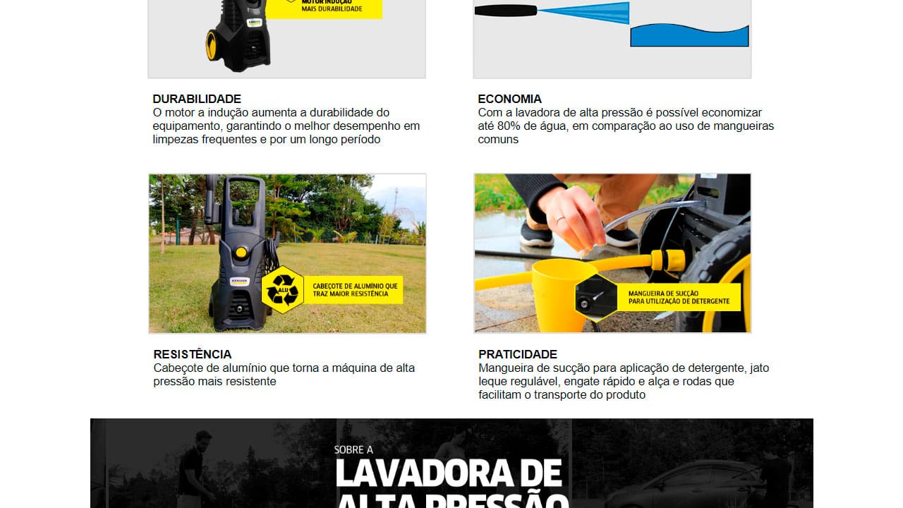 Lavadora de Alta Pressão Karcher K5 1.900W | Ponto