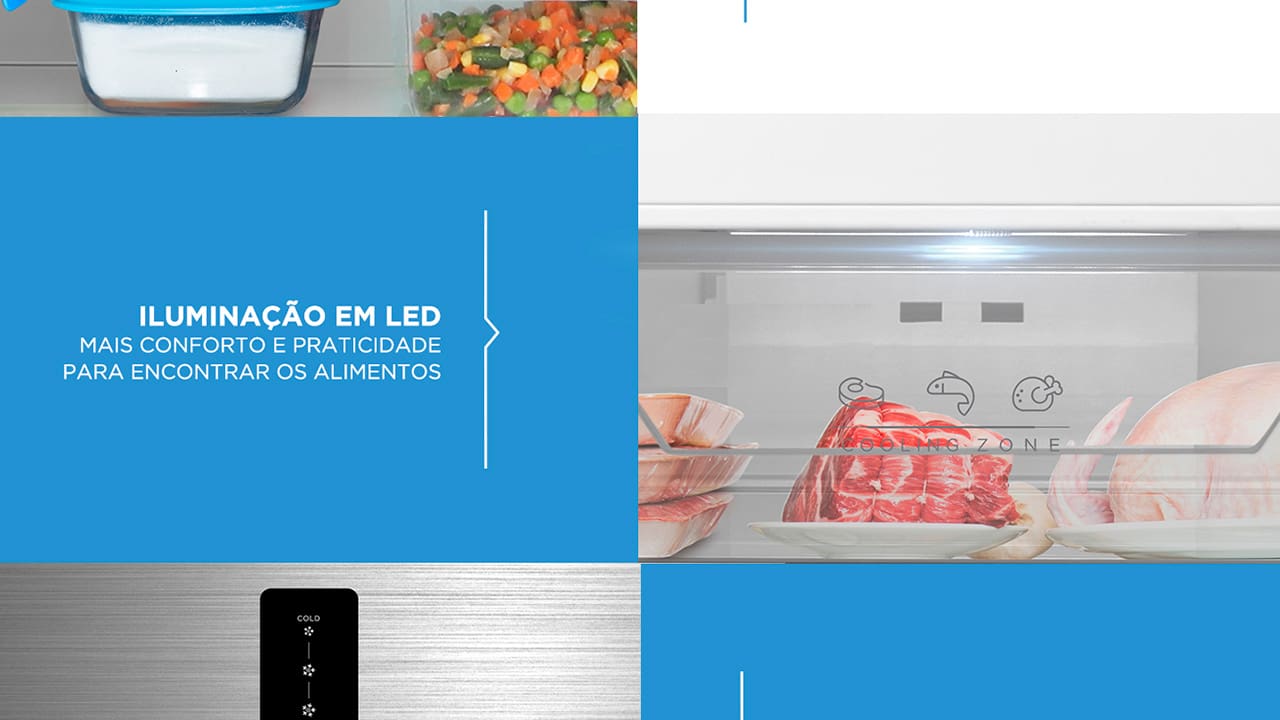 Geladeira Midea MD-RT580MTA Frost Free Inox | Ponto