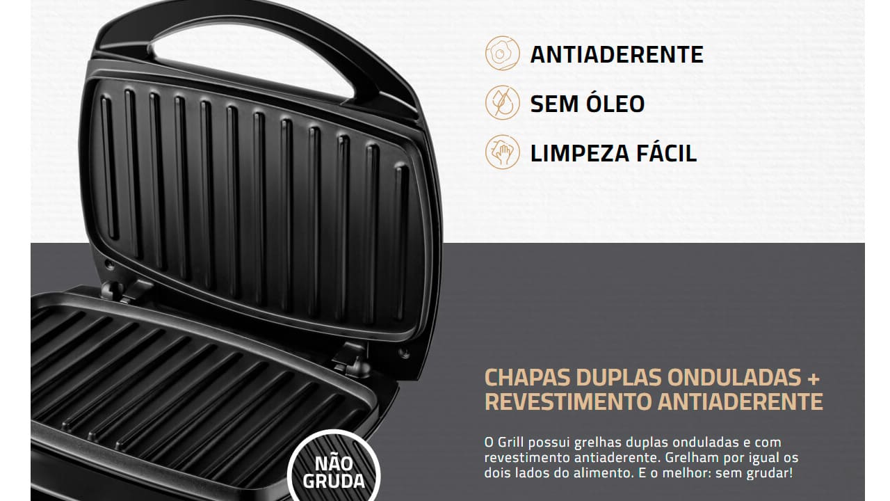 Grill Mondial Premium Max Grill G-07 | Ponto