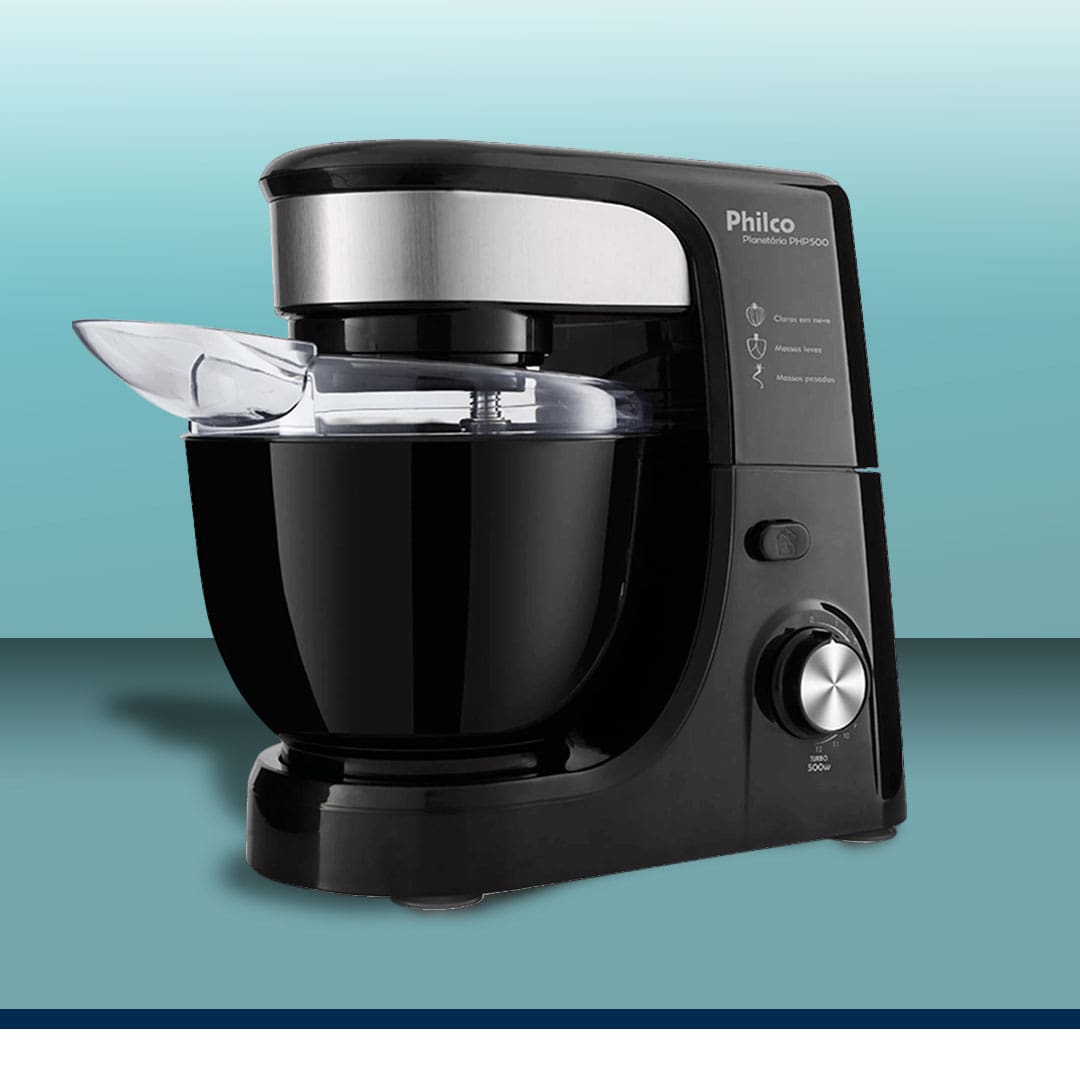Batedeira Planetária Philco PHP500 Turbo com 11 | Ponto