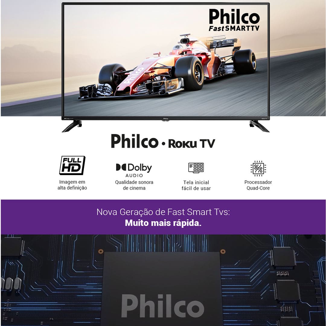 Smart TV LED 42" Philco Full | Ponto