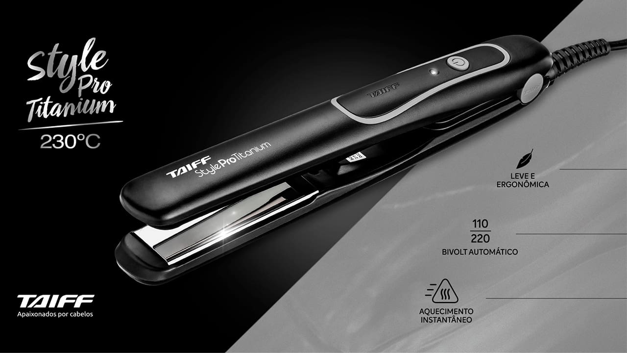 Prancha Taiff Style Pro Titanium 230°C | Ponto