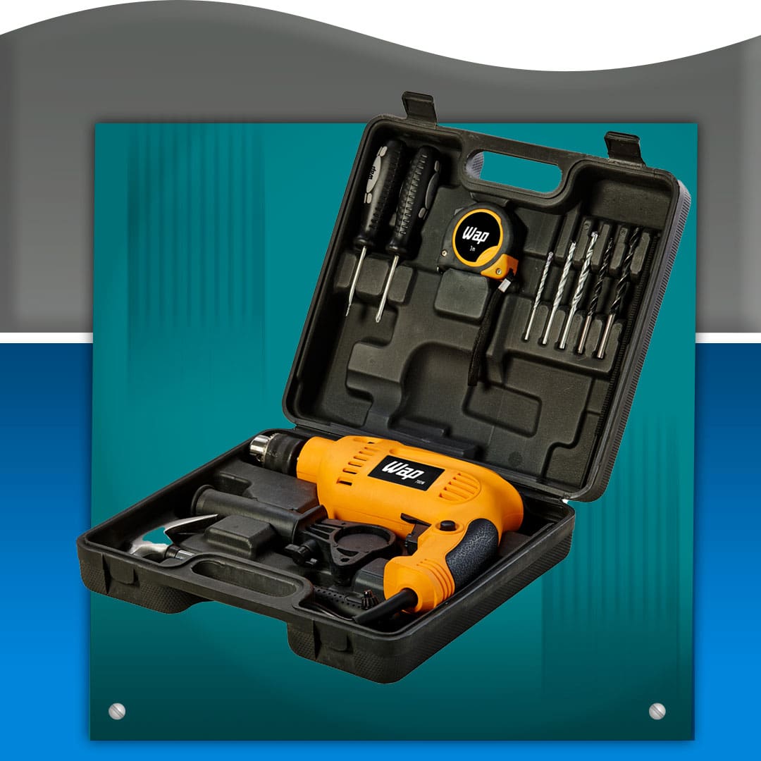 Parafusadeira/Furadeira de Impacto WAP EFPI 700K10 3/8” | Extra