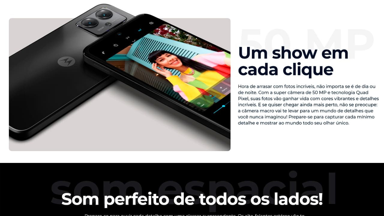 Smartphone Motorola Moto G14 Grafite 128GB, | Ponto