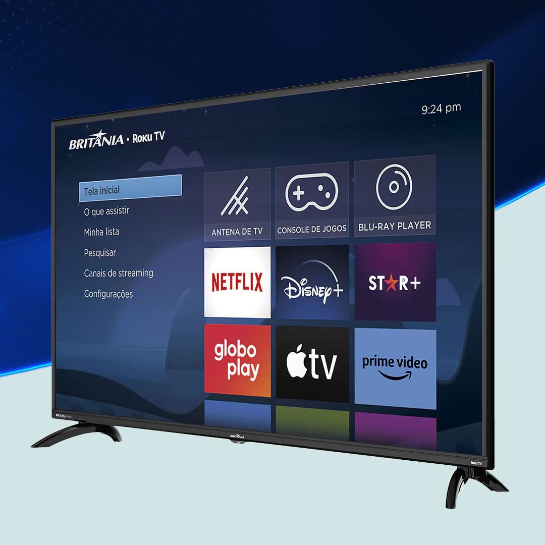 Smart TV LED 42" Britânia BTV42G6FR2CP | Ponto