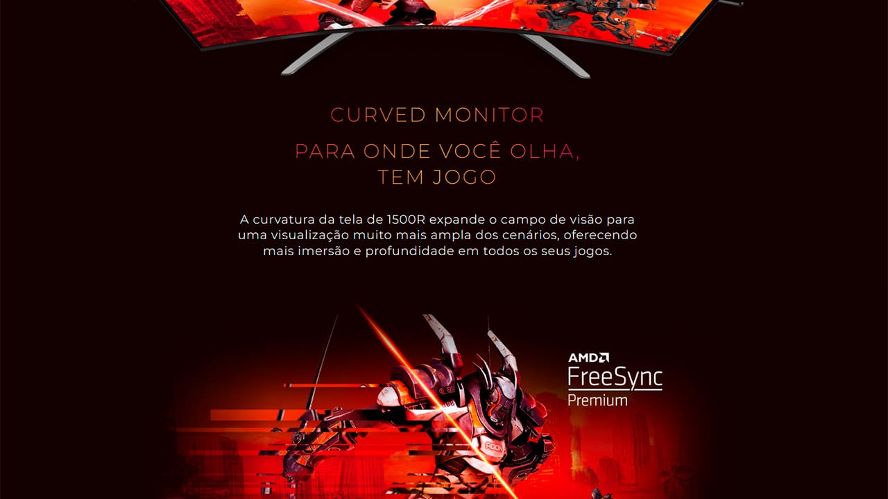 Monitor Gamer Curvo 31,5" AOC Agon | Extra