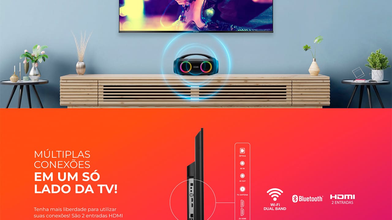 Smart TV 32" Aiwa HD AWS-TV-32-BL-02-A | Ponto